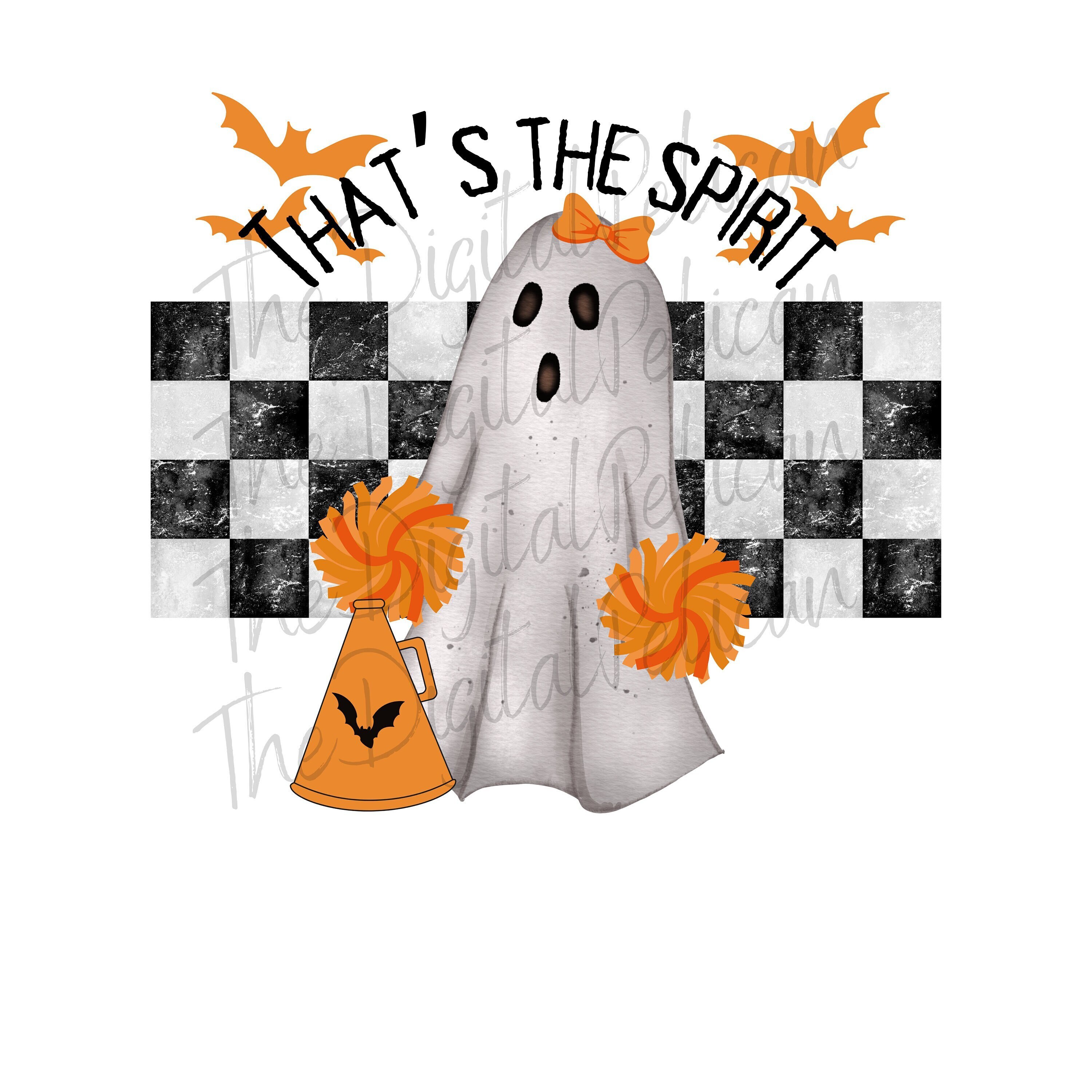 Spirited Ghost, Halloween, Cheer, Digital Download - Etsy
