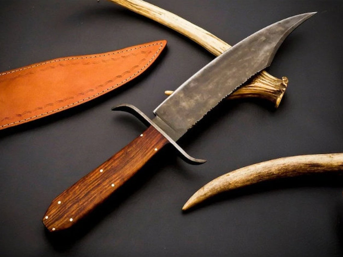 Juan Padillo BOWIE, Spring Steel Forged, VINTAGE Replica W/ Hard Wood ...