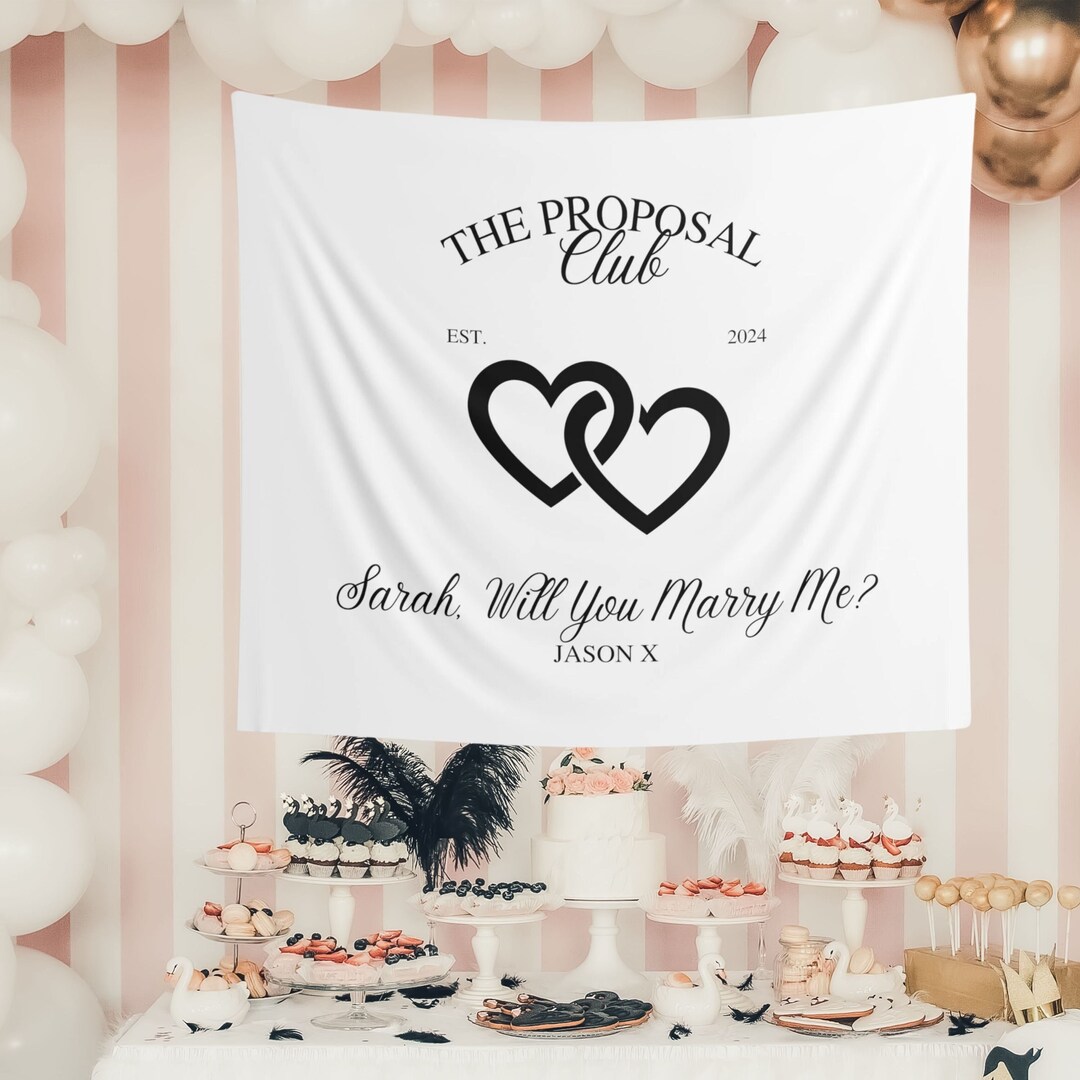 Custom Proposal Will You Marry Me Sign Proposal Ideas Wedding Proposal ...