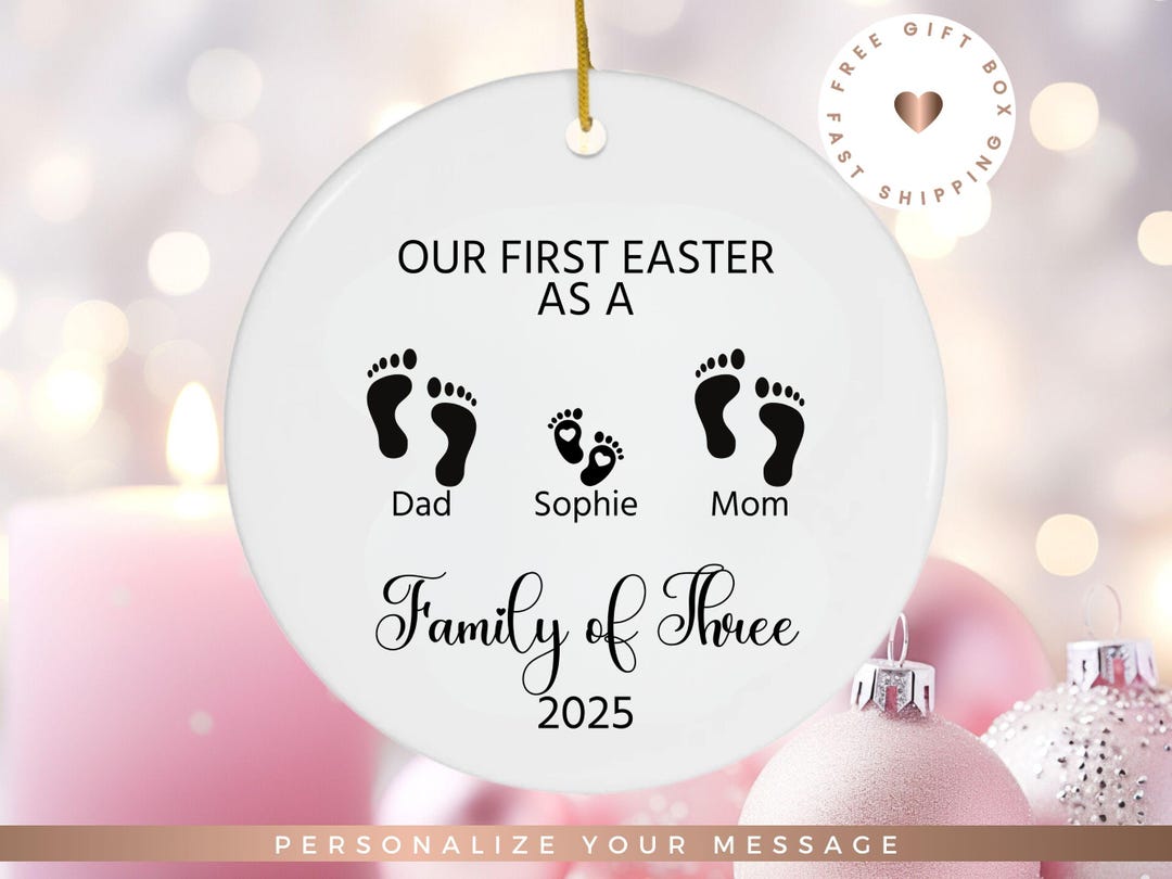 Personalized Baby First Easter Keepsake, Our First Easter as a Family ...