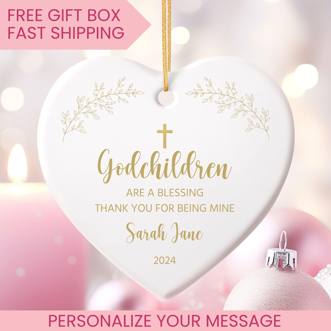 Godparents Are a Blessing Thank You for Being Mine-personalised Gifts ...