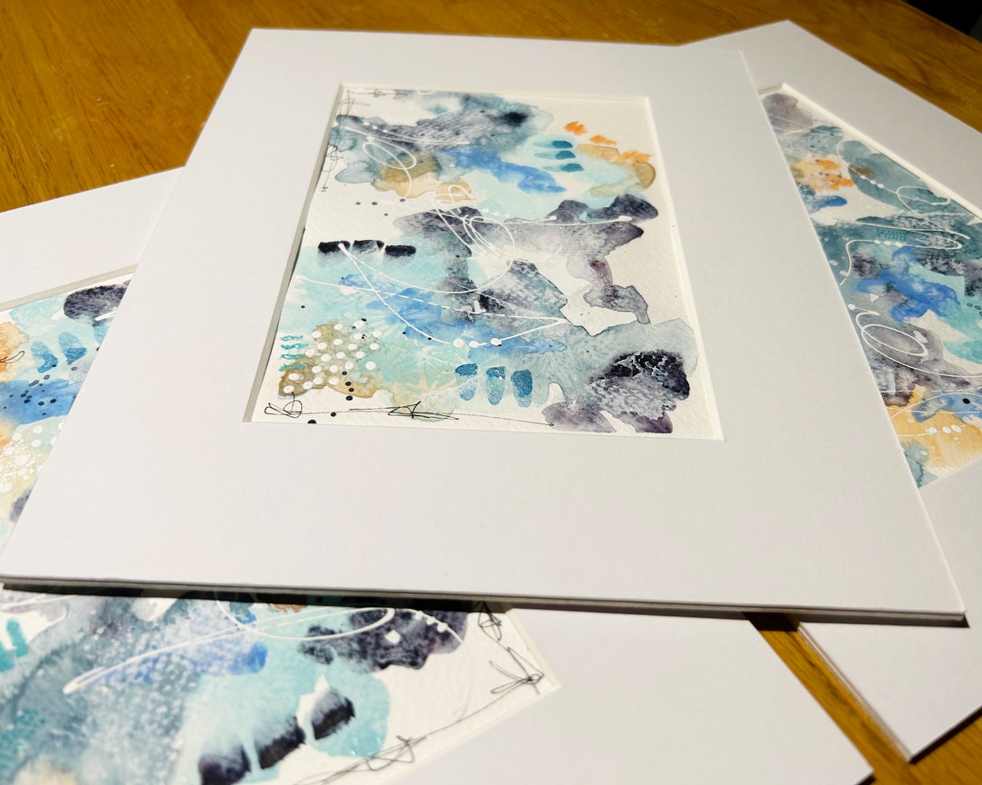 Original Abstract Triptych Ready for Framing Set of 3 - Etsy