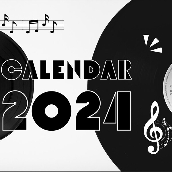Vinyl Calendar - Etsy