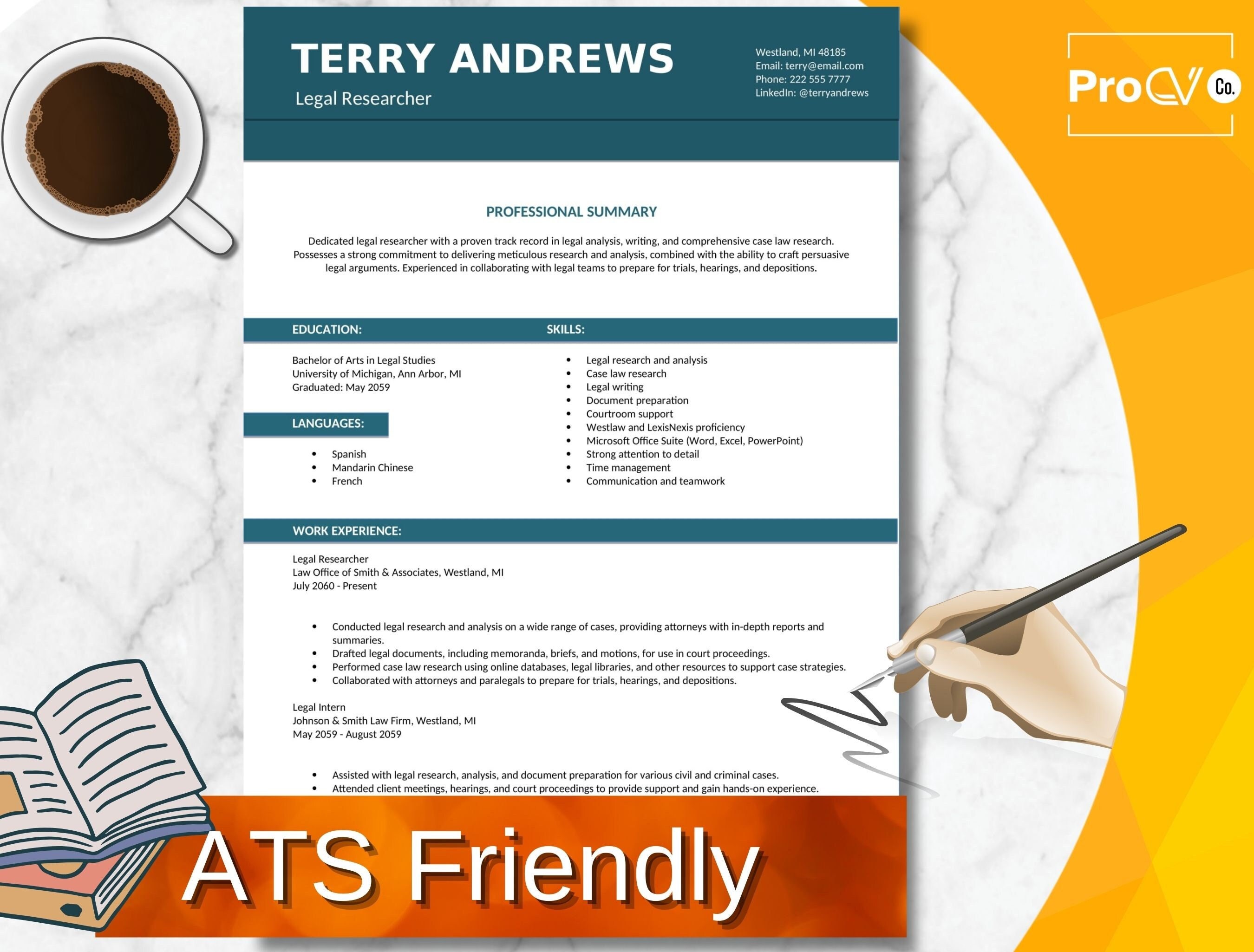 ATS Enabled CV Template Get Landed Bestseller ATS - Etsy