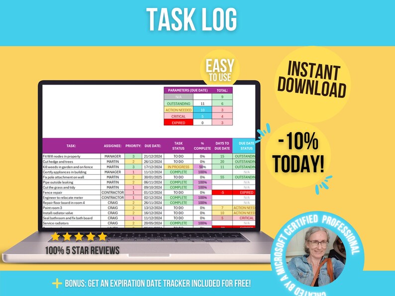 Task Log, Task Tracker, Project Tracker - Etsy