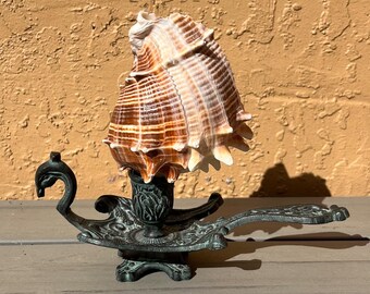 Dragon Candlestick Specimen Seashell Set Vintage Object for Display ...