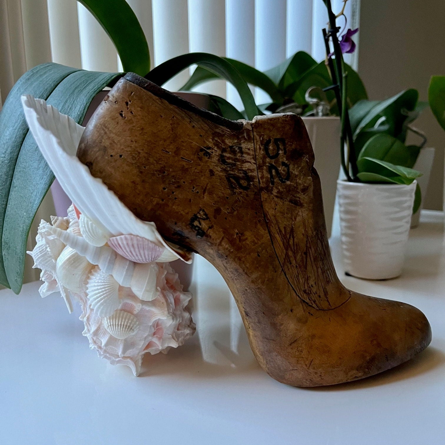 Mermaid Heels Vintage Shoe Sterling Last Pin up Girl Costal Beach House ...