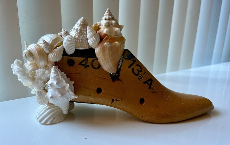 Mermaid Mini Me Seashell Heel Vintage Shoe Last Flat - Etsy