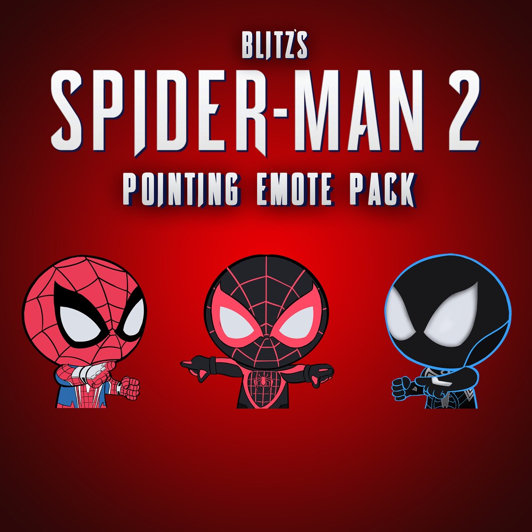 Spider-man 2 Twitch Emote "pointing Pack" - Etsy