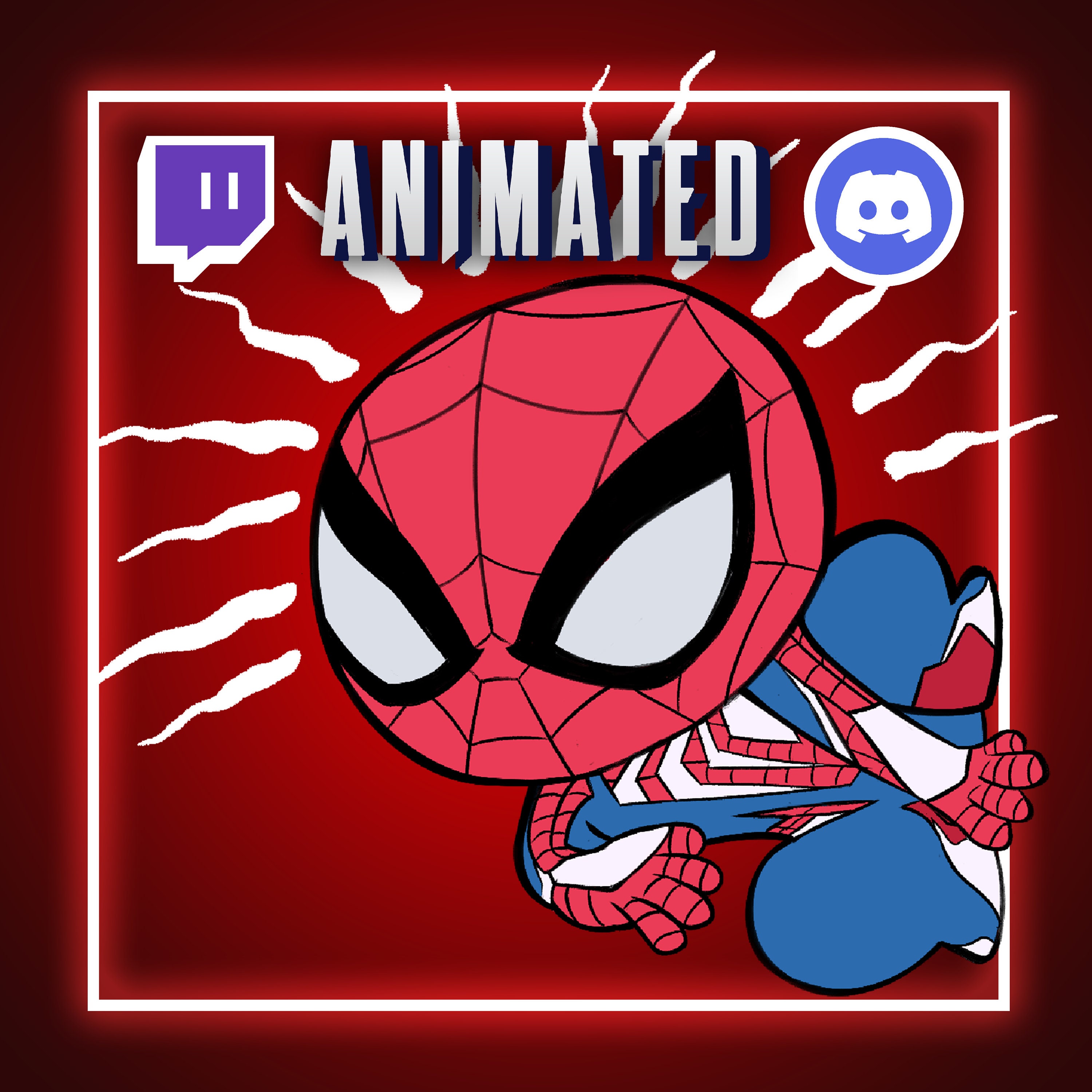 ANIMATED Spider-man 2 Twitch Emote "advanced Hang" - Etsy