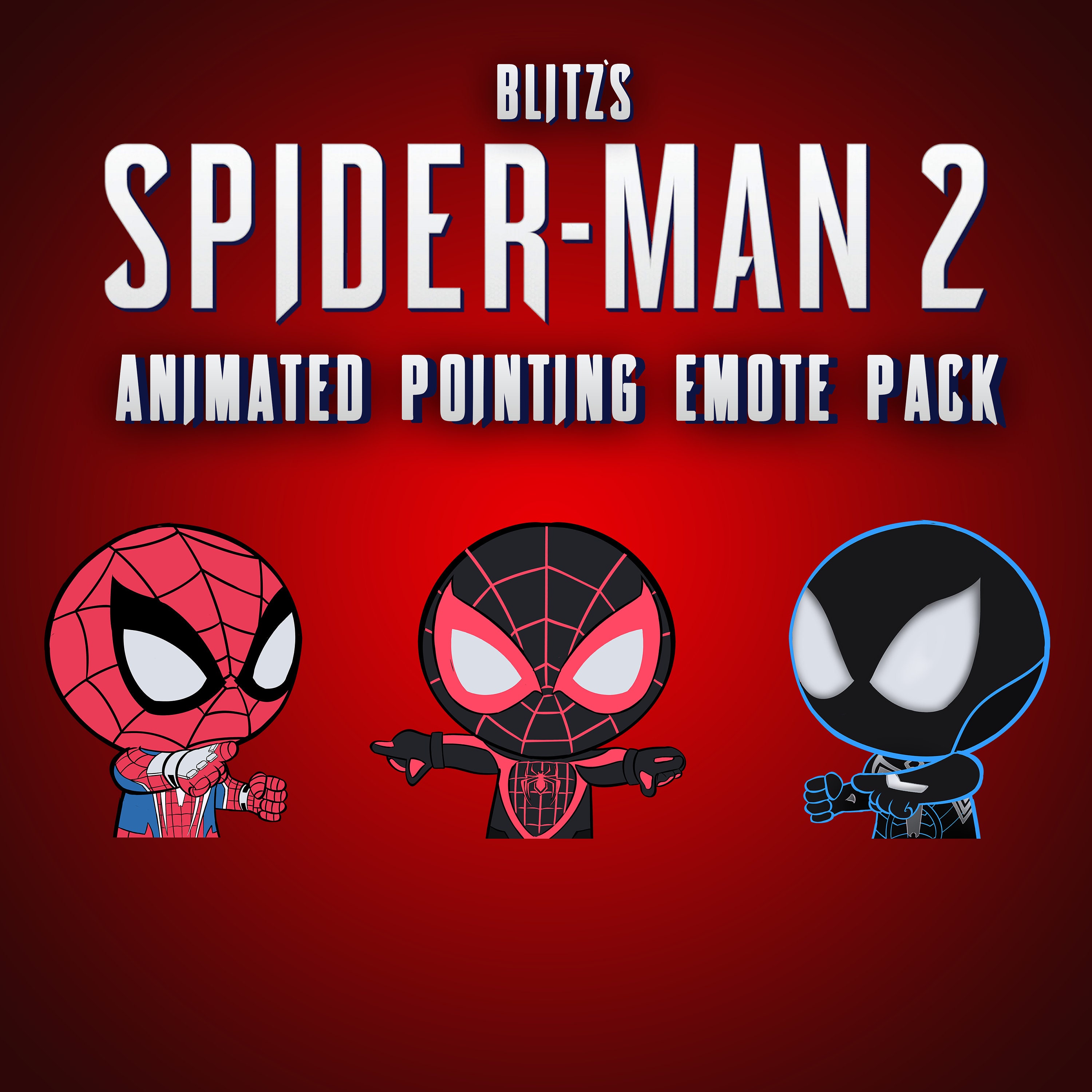 ANIMATED Spider-man 2 Twitch Emote "pointing Pack" - Etsy