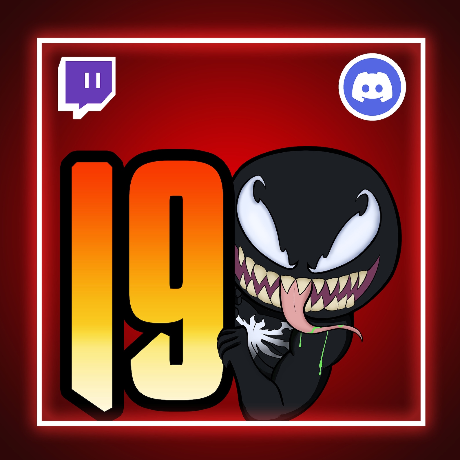 Spider-man 2 Twitch Emote "venom's 19 Inches" - Etsy