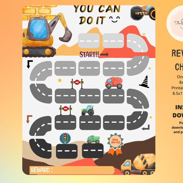 Kids Reward Chart - Etsy