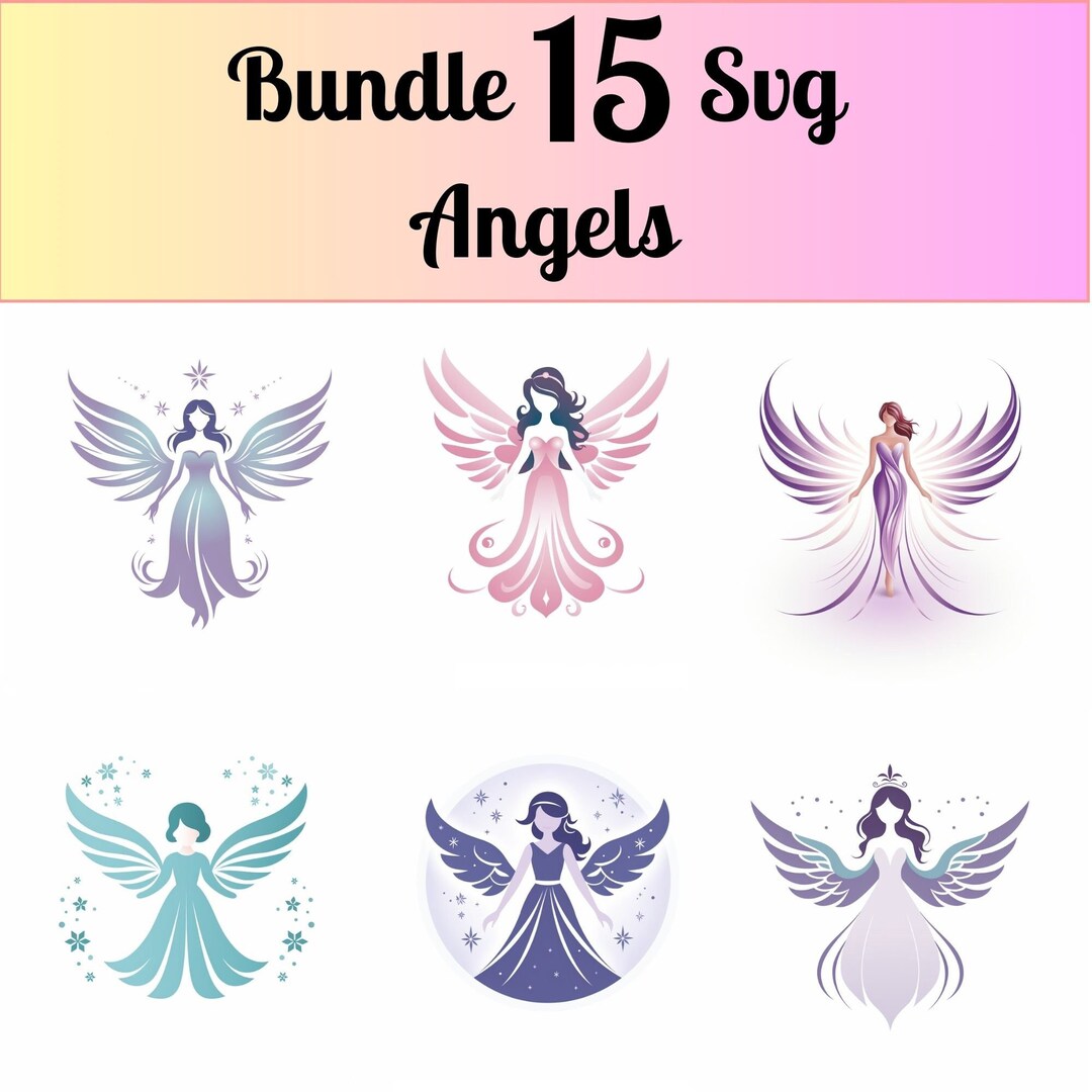 Angels Svg Bundle Christmas Angels Svg Christmas Decoration - Etsy