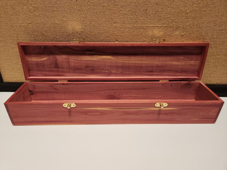 Handcrafted Red Cedar Feather Box: Native American Storage With Brass ...