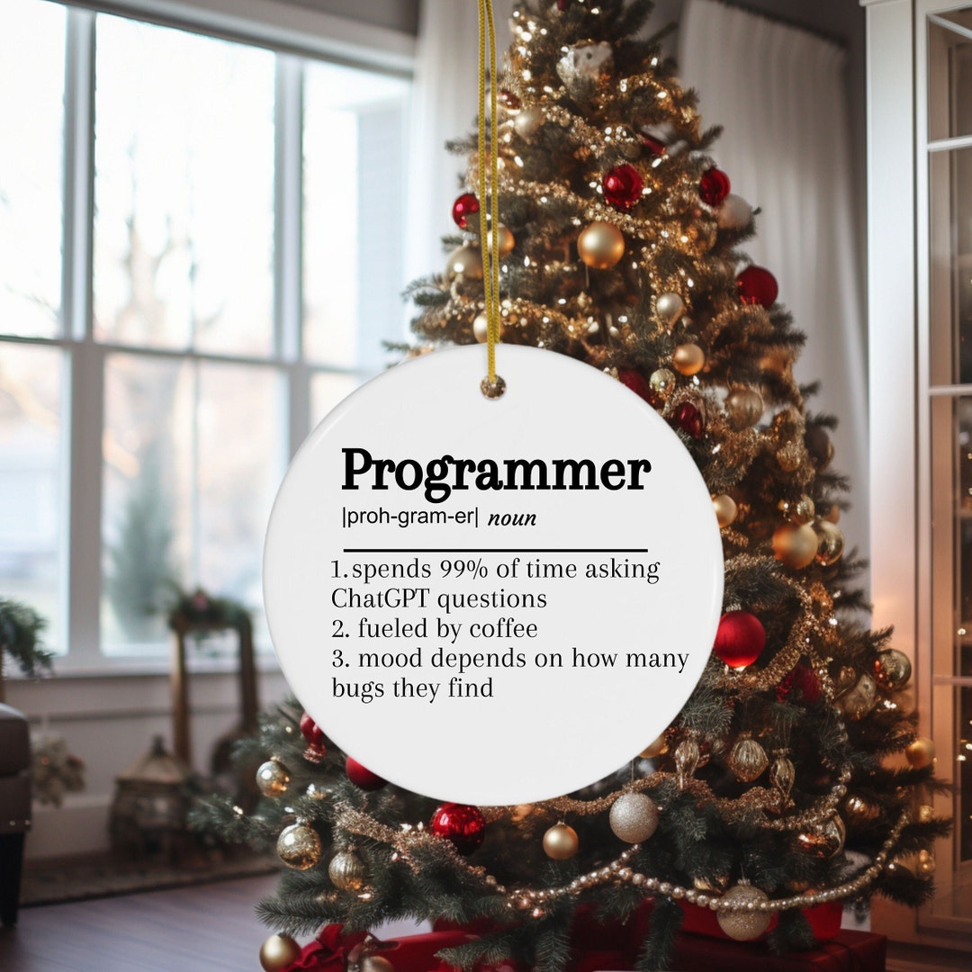 Christmas Ornament, Christmas Gift for Programmer, Programmer Gift ...