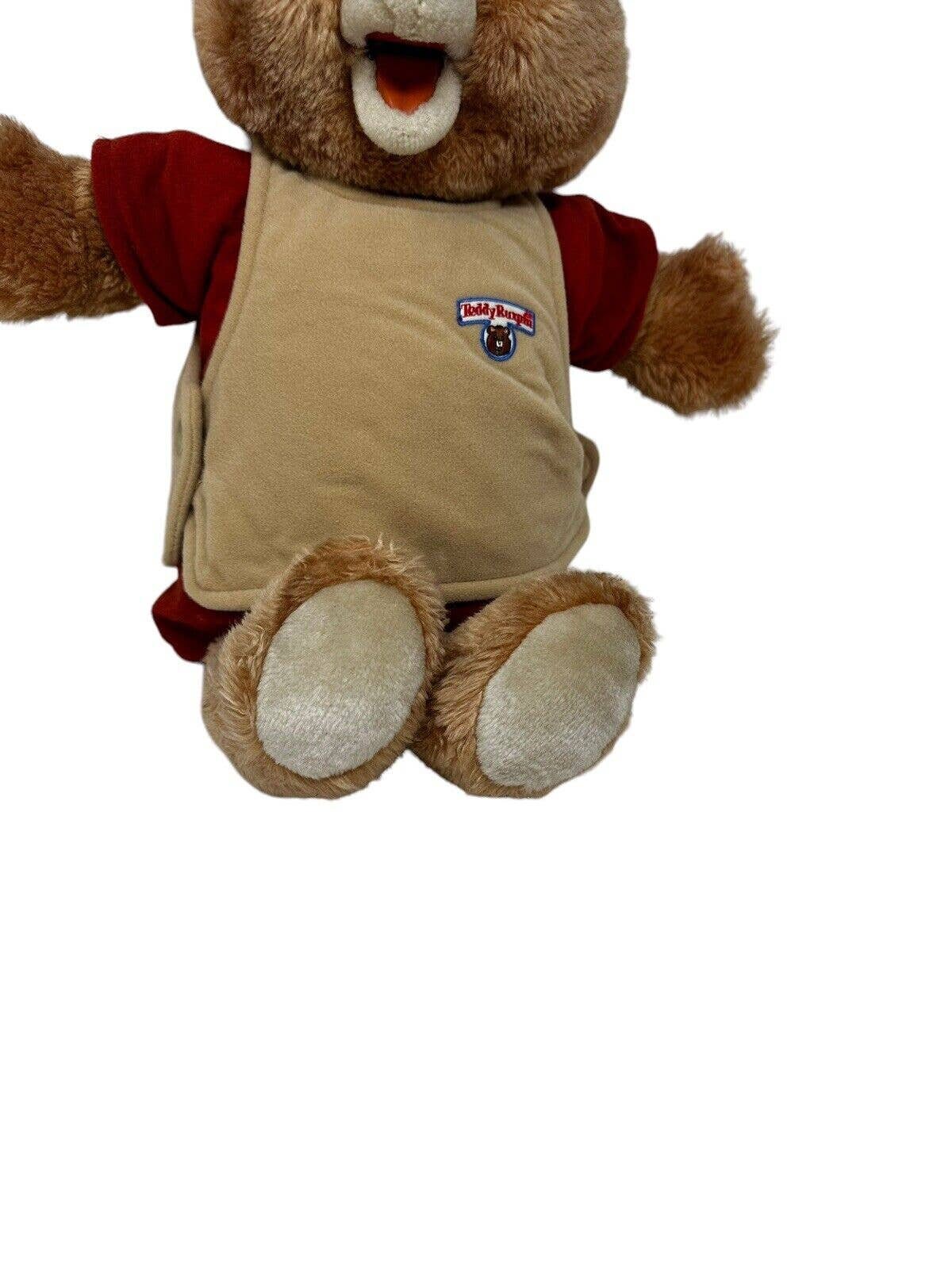 Vintage 1985 World of Wonder Teddy Ruxpin Plush Singing Bear 16 Rare ...