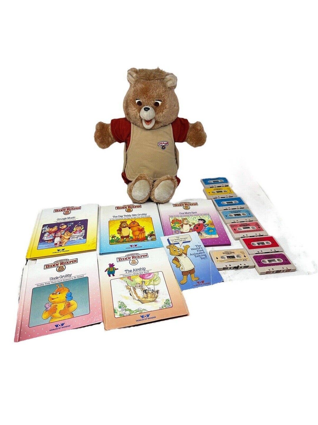 Vintage 1985 World of Wonder Teddy Ruxpin Plush Singing Bear 16 Rare ...