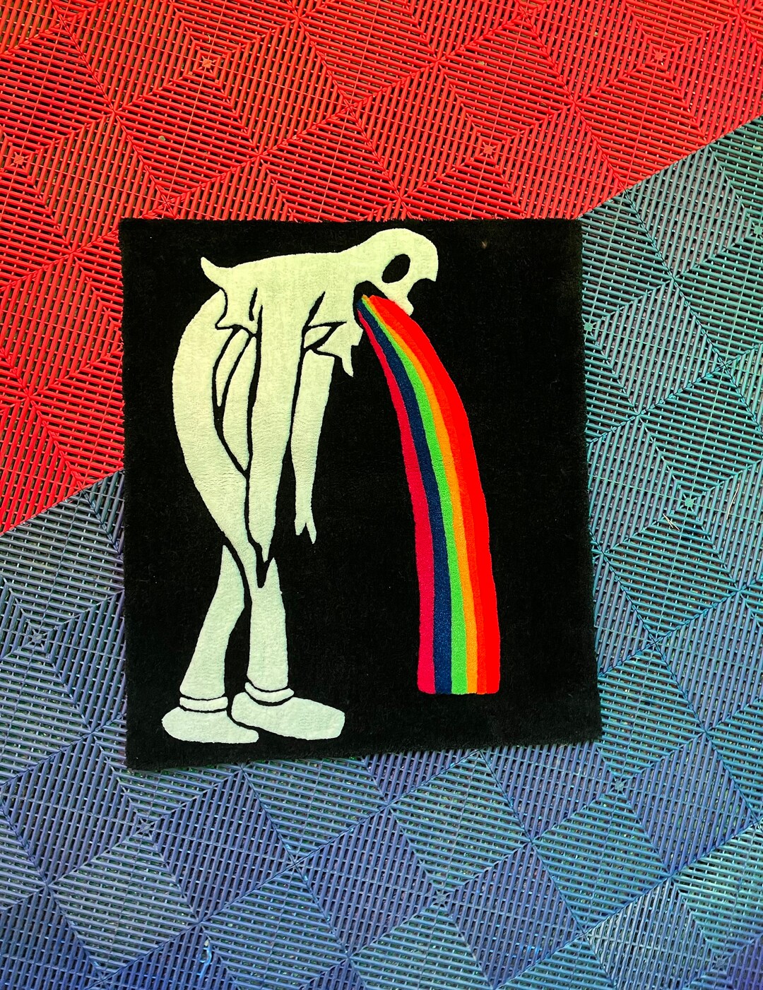 Ghost/ Rainbow Tufting Rug - Etsy