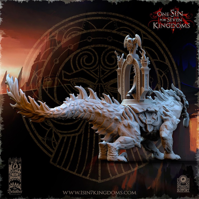 Dwarven Kingdoms Volcanic Beast - in 12k - by the Beholder Miniatures ...