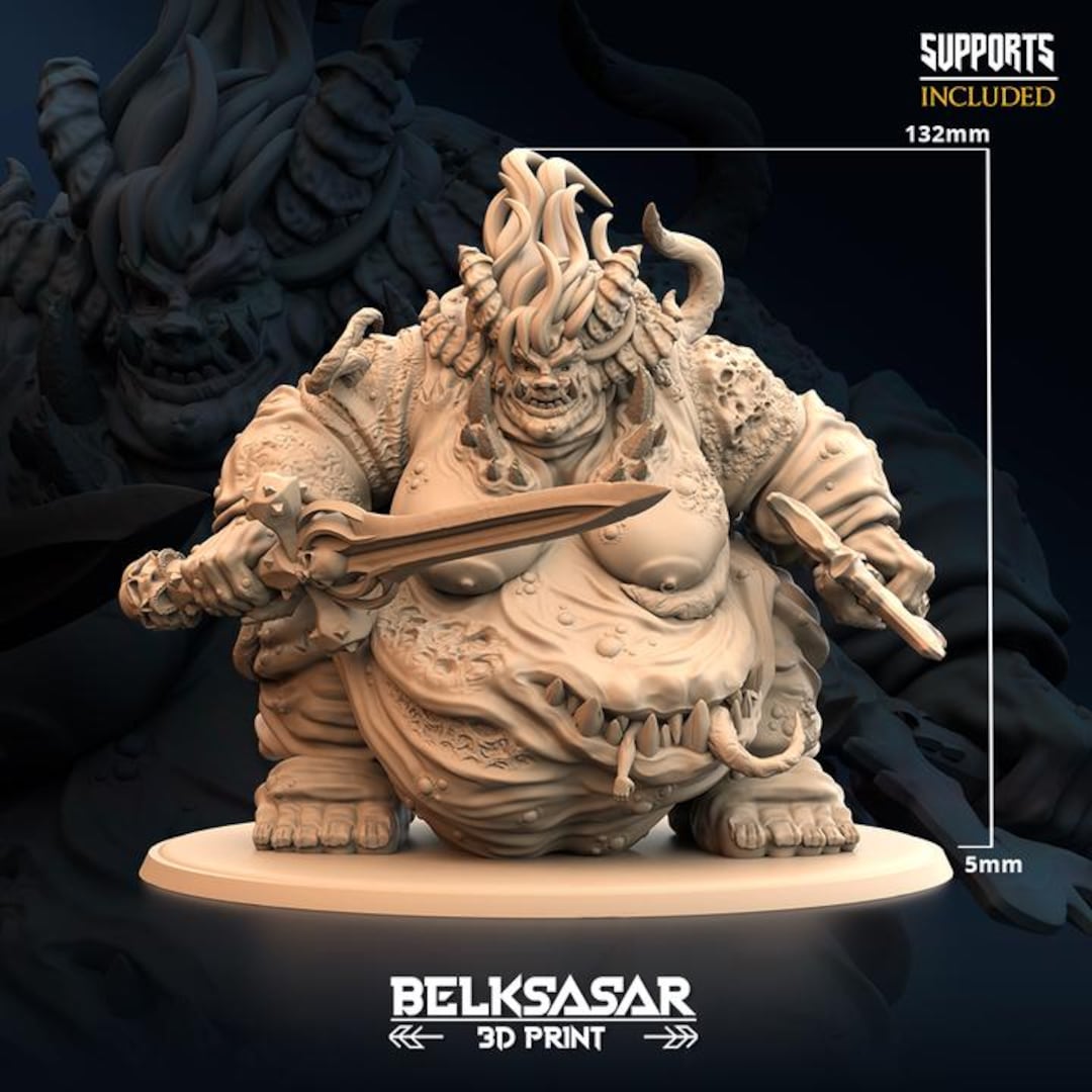 The Bloated Mother - 130mm Base - in 12k by Belksasar - Etsy