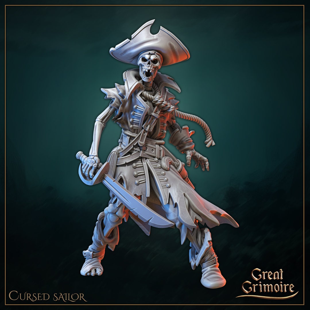 Undead Horde Miniature Pack - 6 Model Pack - in 12k - by Great Grimoire ...