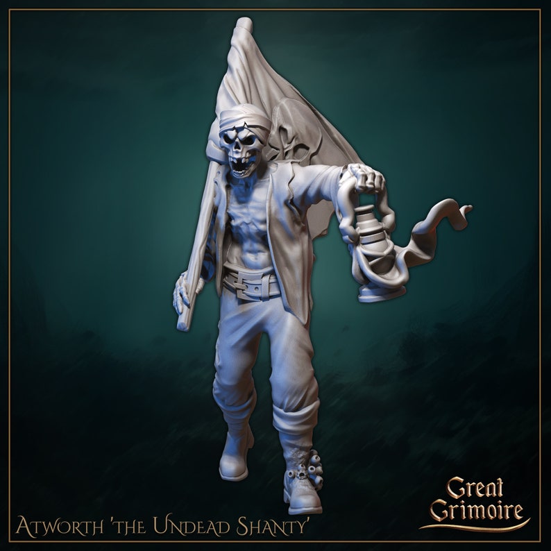 Undead Horde Miniature Pack - 6 Model Pack - in 12k - by Great Grimoire ...