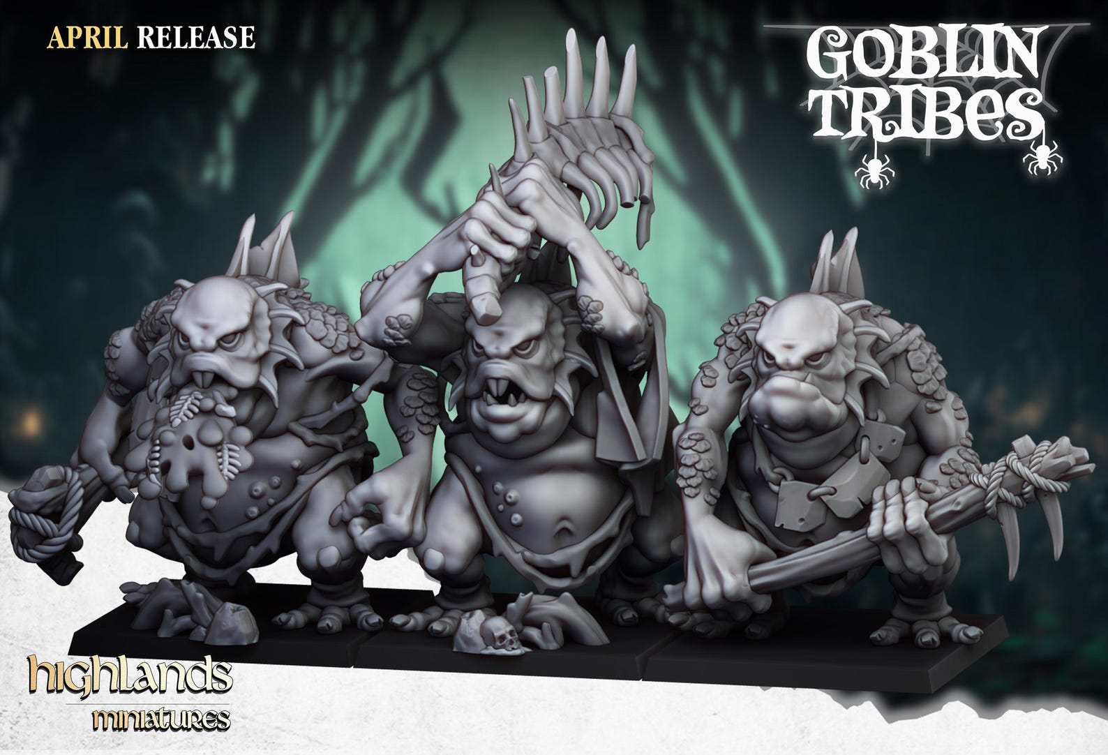Swamp Trolls Miniature - in 12K - by Highlands Miniatures - Etsy