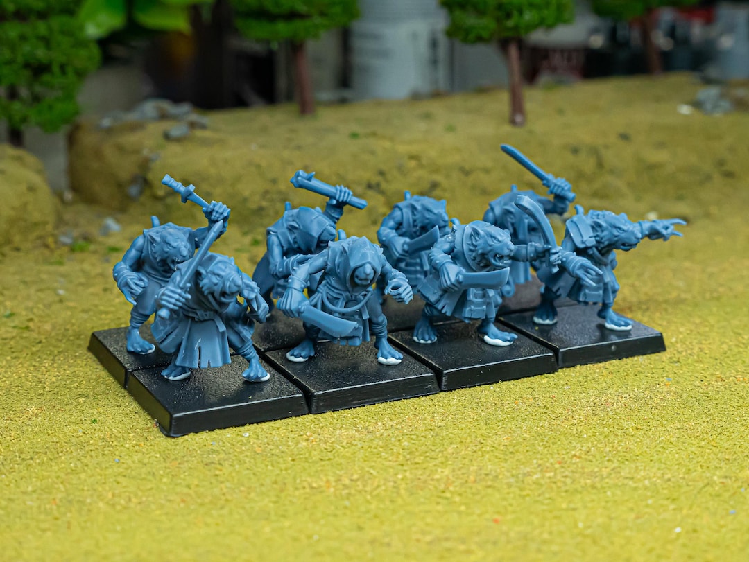 Sewer Vermin Thugs Miniature - in 12K - by Highlands Miniatures - Etsy