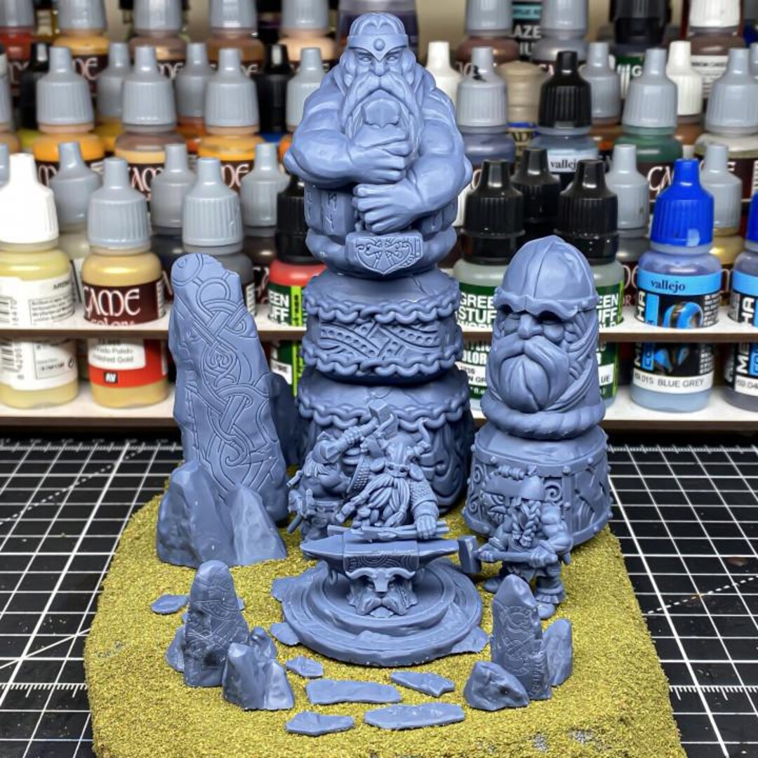 Ancient Dwarf Forge and Great Dwarf Runemaster - in 12k- by Highlands ...