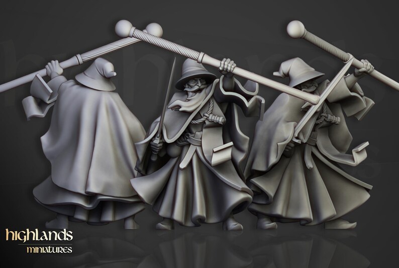 Houses of Magic - Wizards of the Empire of Sun - 8 Models - in 12k- by ...
