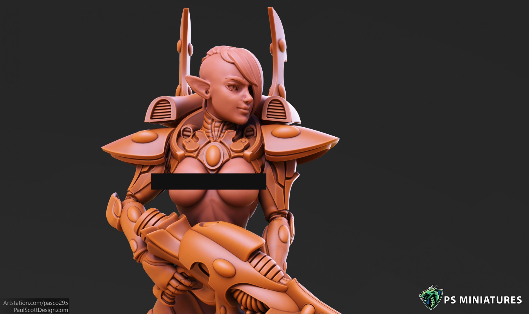 Space Elf Female Pinup Version (5models) in 8K by PS Minis - Etsy