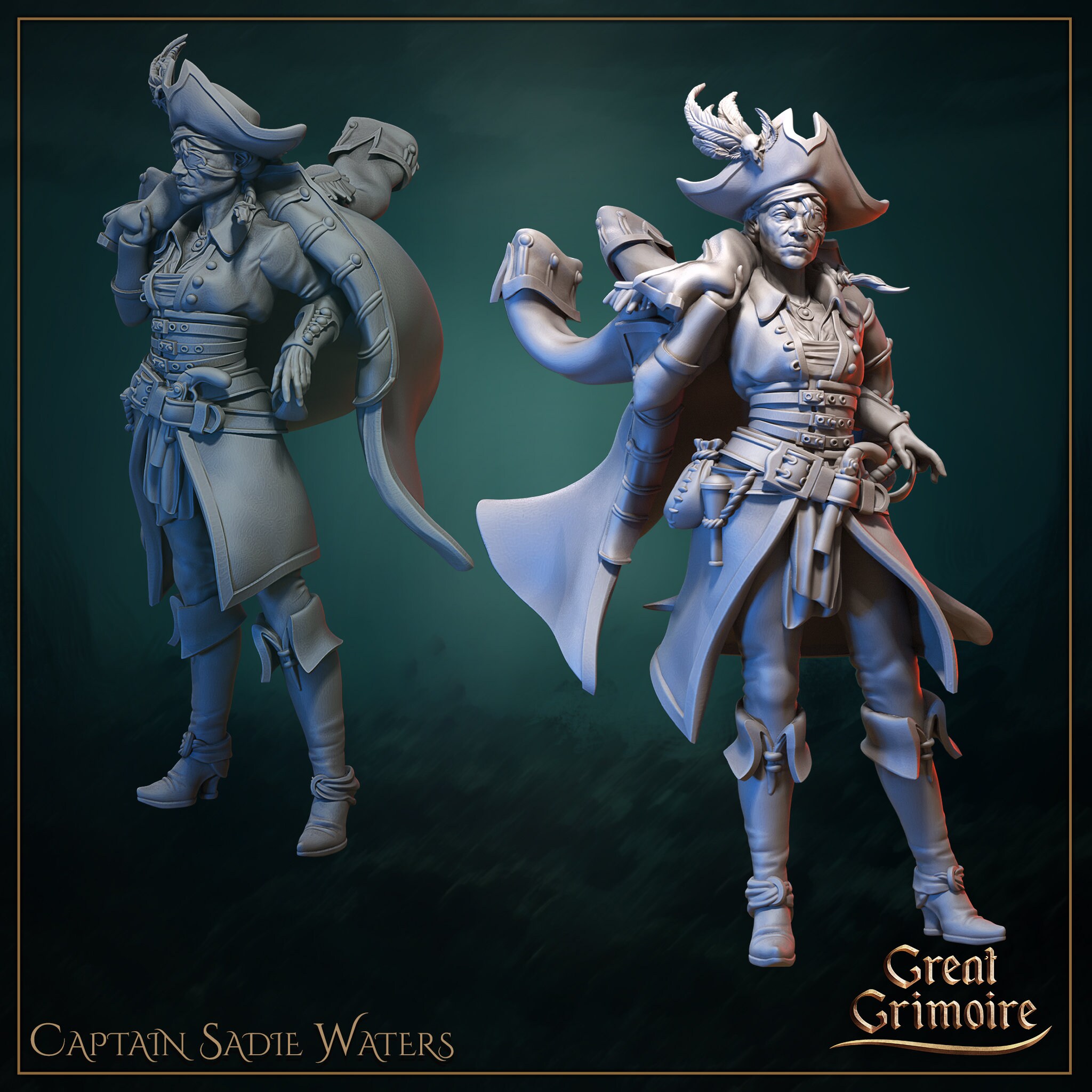 5 Model Pirate Pack - in 12k - by Great Grimoire - Etsy