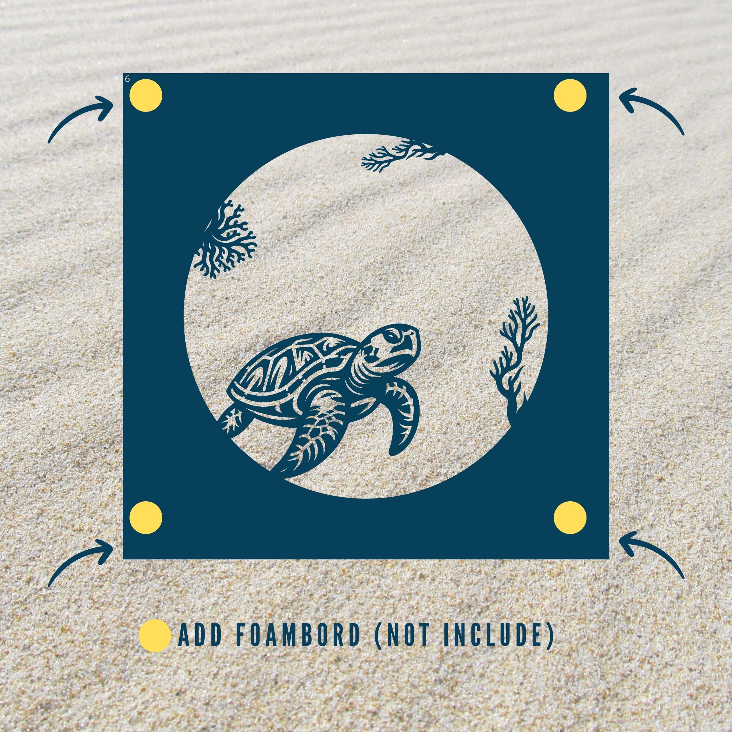 3d Sea Turtle Shadow Box Svg 3d Turtle Shadow Box Svg Cardstock Svg ...