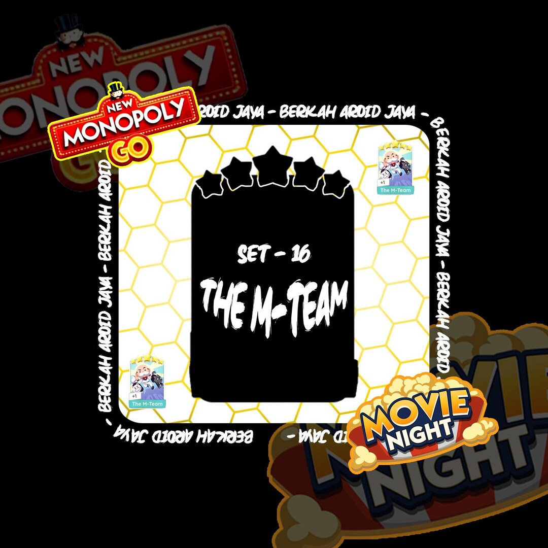 The M-team - Monopoly_go_stickers 5 Stars - Movie Night Album - Sent ...