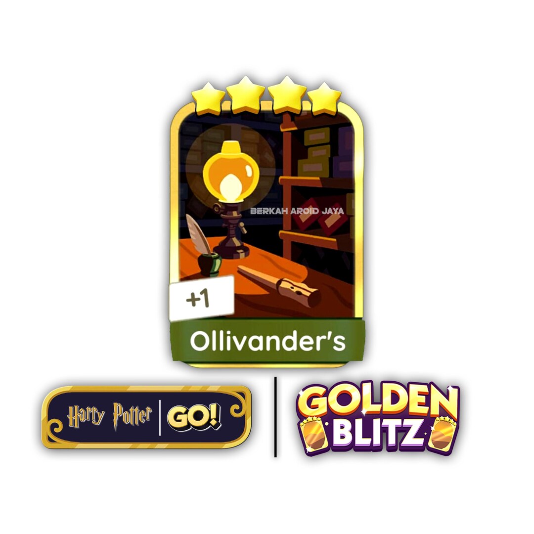 Ollivander's Sticker 4 Stars - Monopoly_go Stickers Golden Blitz Event ...