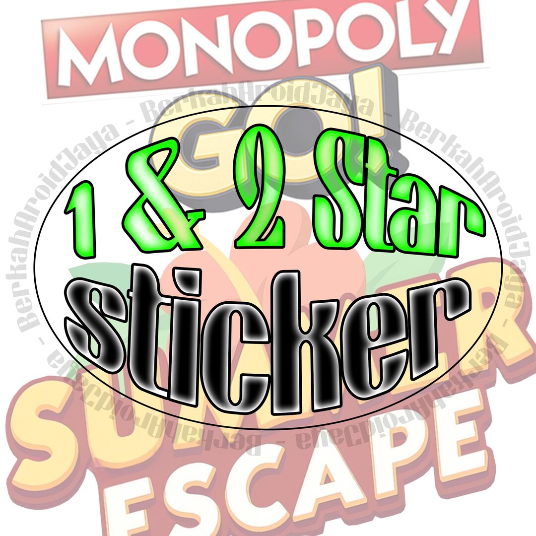 New Monopoly_go Stickers 1 & 2 Stars Stickers Summer Escape Album ...