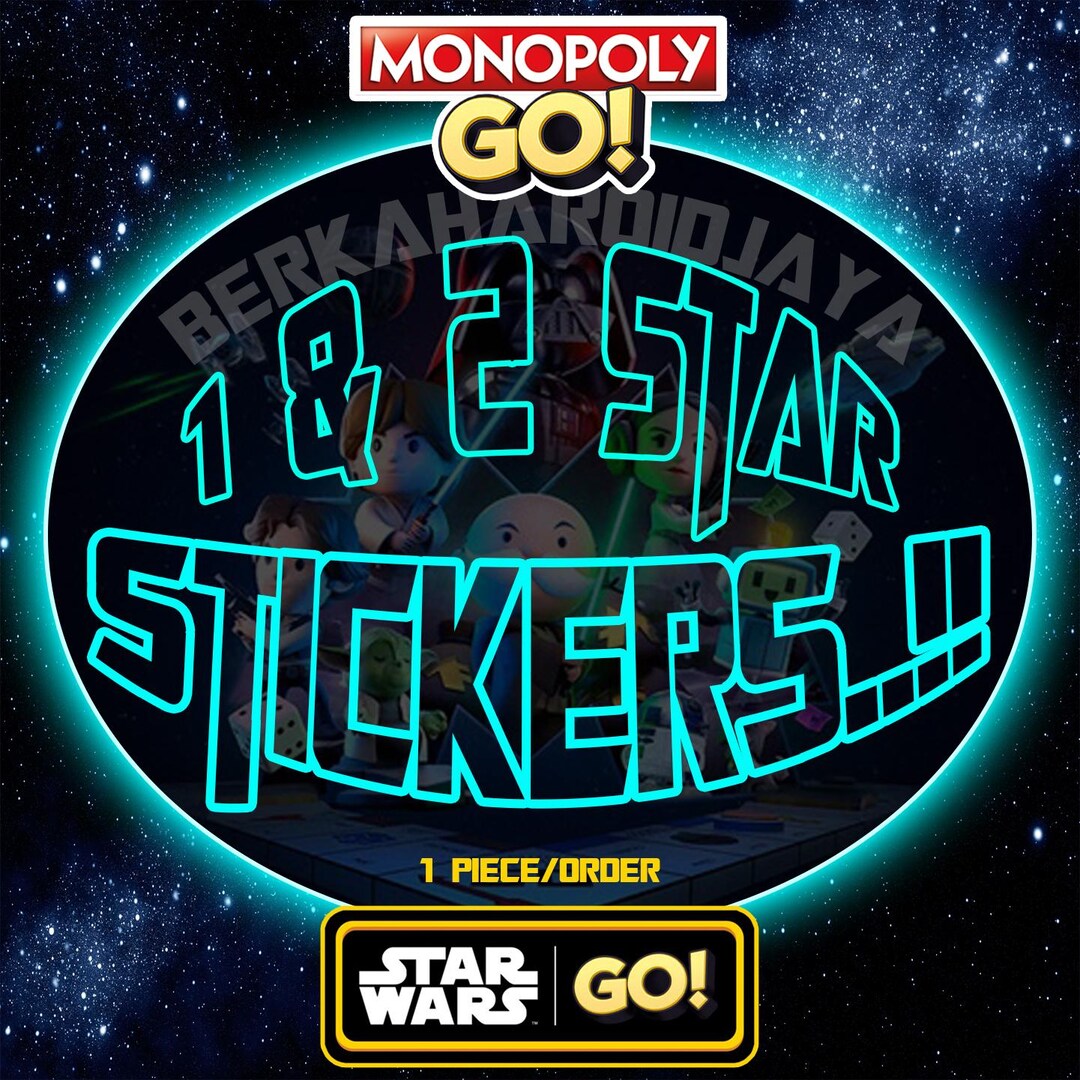 Monopoly_go Stickers 1 & 2 Stars - Star-wars Album 1 Piece / Order - Etsy