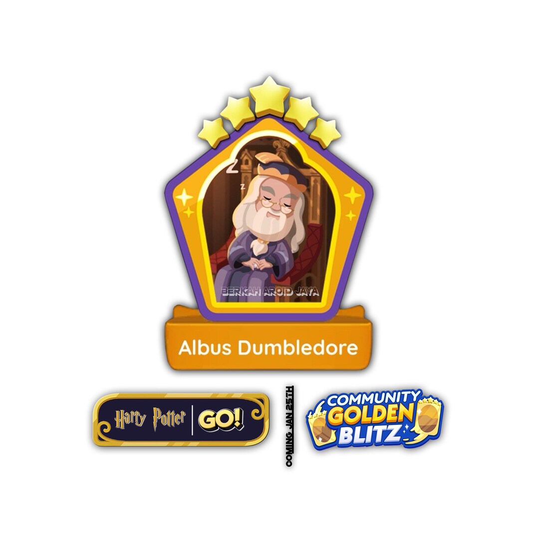 Albus Dumbledore Sticker 5 Stars - Monopoly_go Stickers - Golden Blitz ...