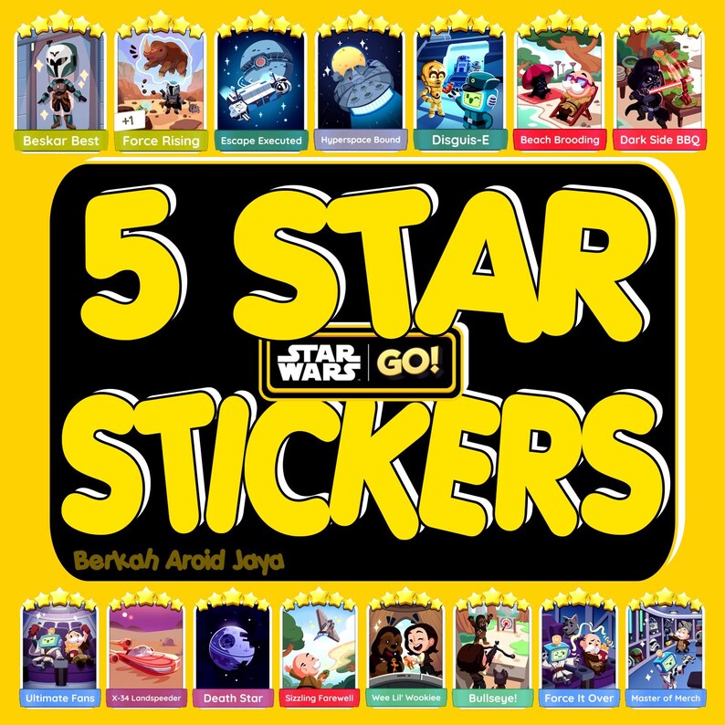 Monopoly_go 5 Star Stickers - STAR WARS Album 1 Piece / Order - Etsy