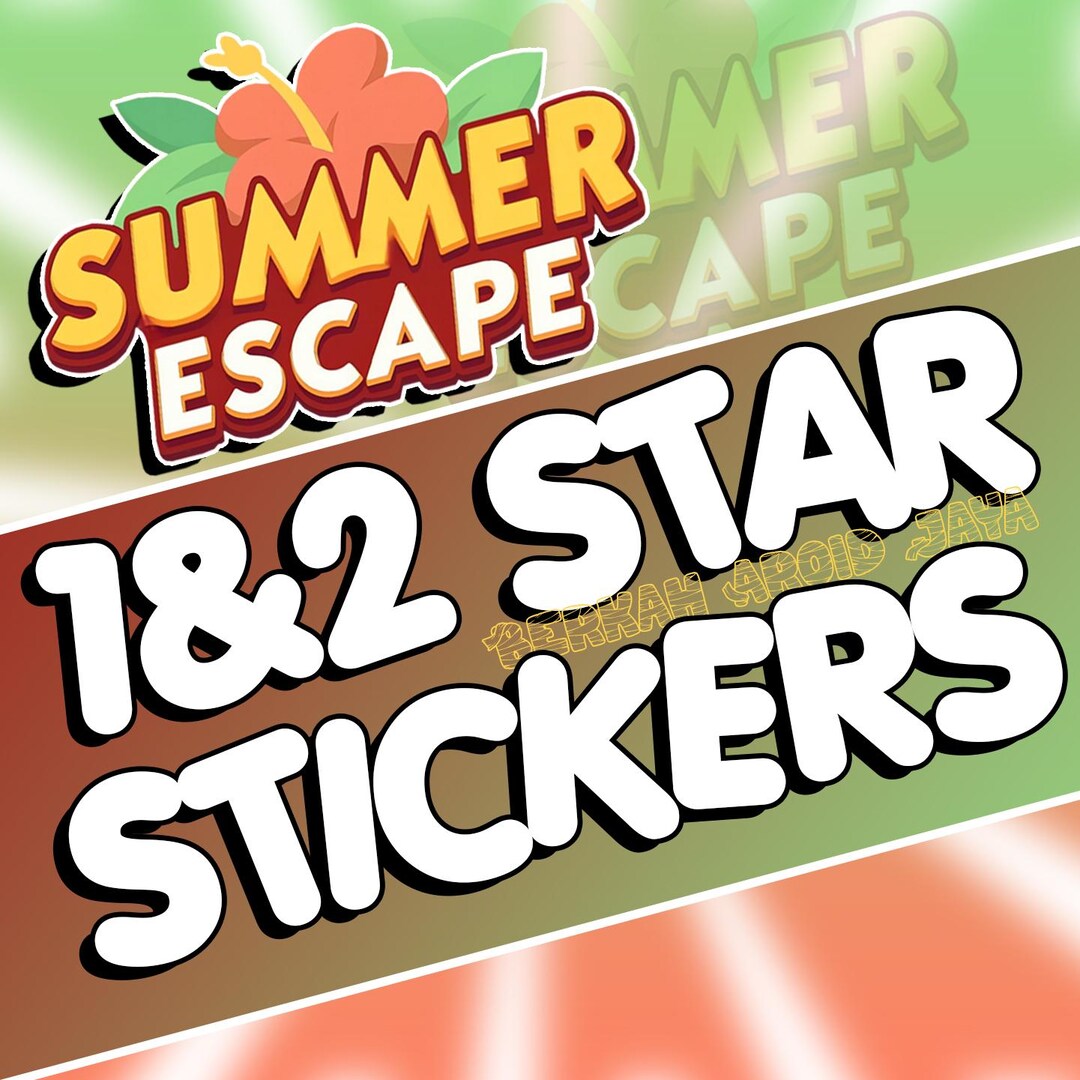 Summer Escape Album Monopoly_go Stickers 1 & 2 Stars Stickers - 1pcs ...