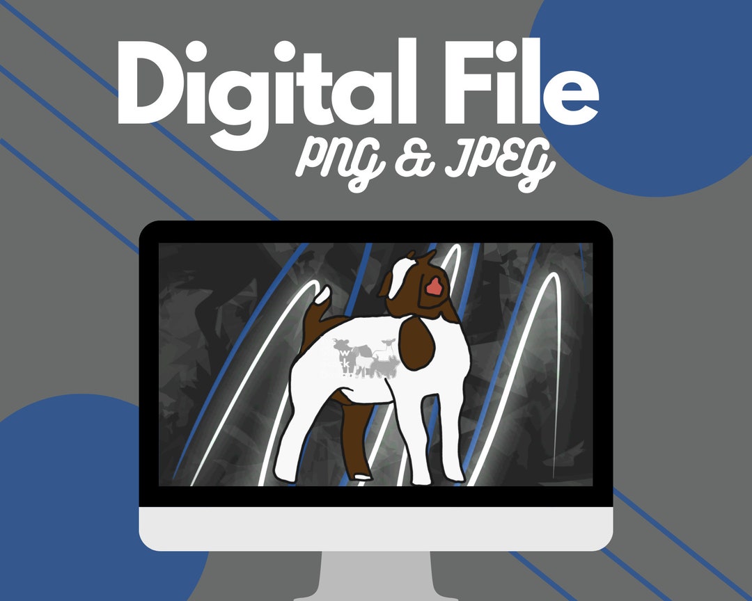 Show Goat Doe Graphic - Etsy