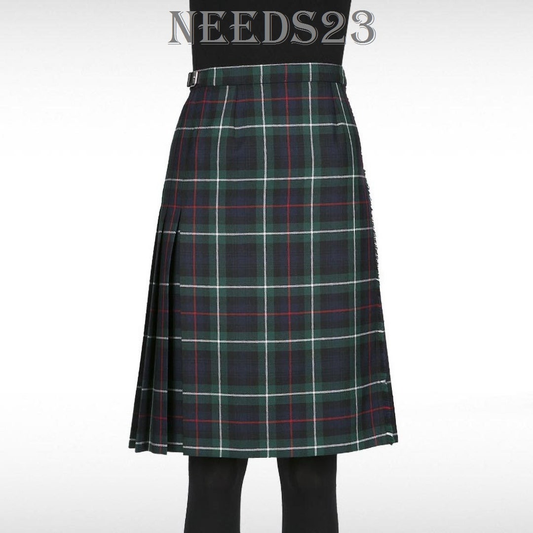 New Women Handmade Scottish Kilts & Skirt Makenzie Tartan Kilts With Leather Straps Kilts for ...