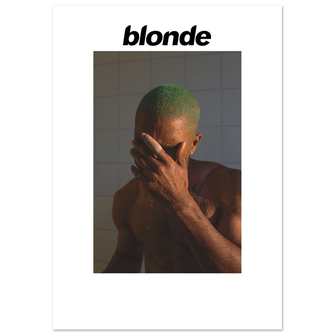 Frank Ocean Blonde Poster Album Cover Frank Ocean Blonde Print Frank