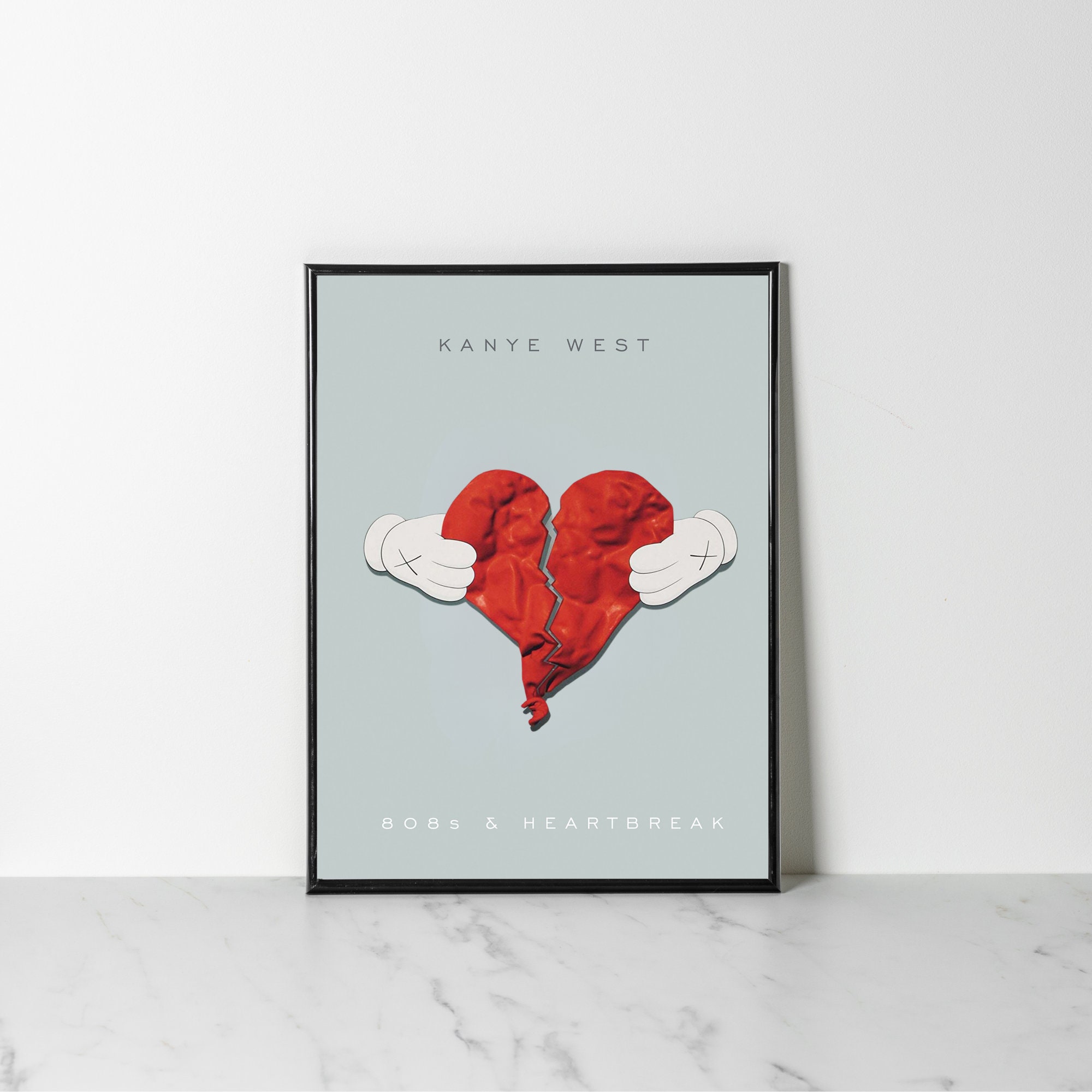 808s & Heartbreak KAWS Edition Poster Kanye West Poster - Etsy