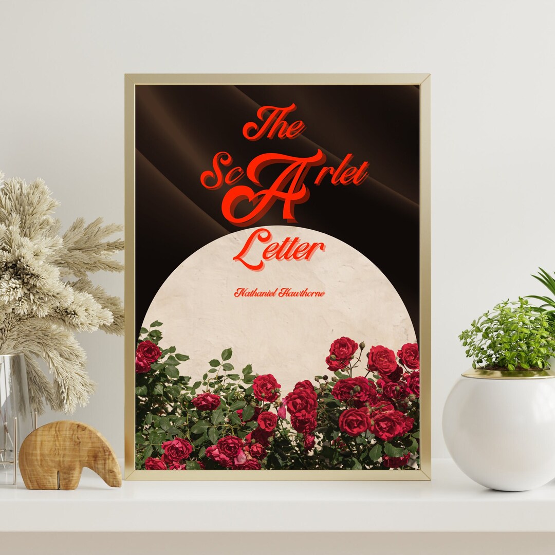 Scarlet Letter Poster Instant Download Wall Art Literary Gift for Book ...