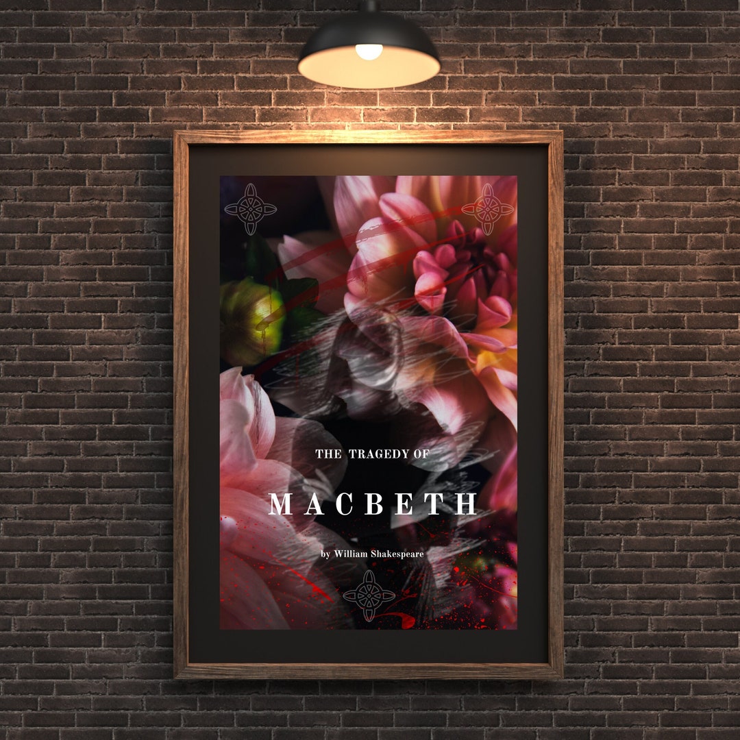 Macbeth Book Cover Design, Shakespeare Gifts, Bookstagram, Literary Art ...