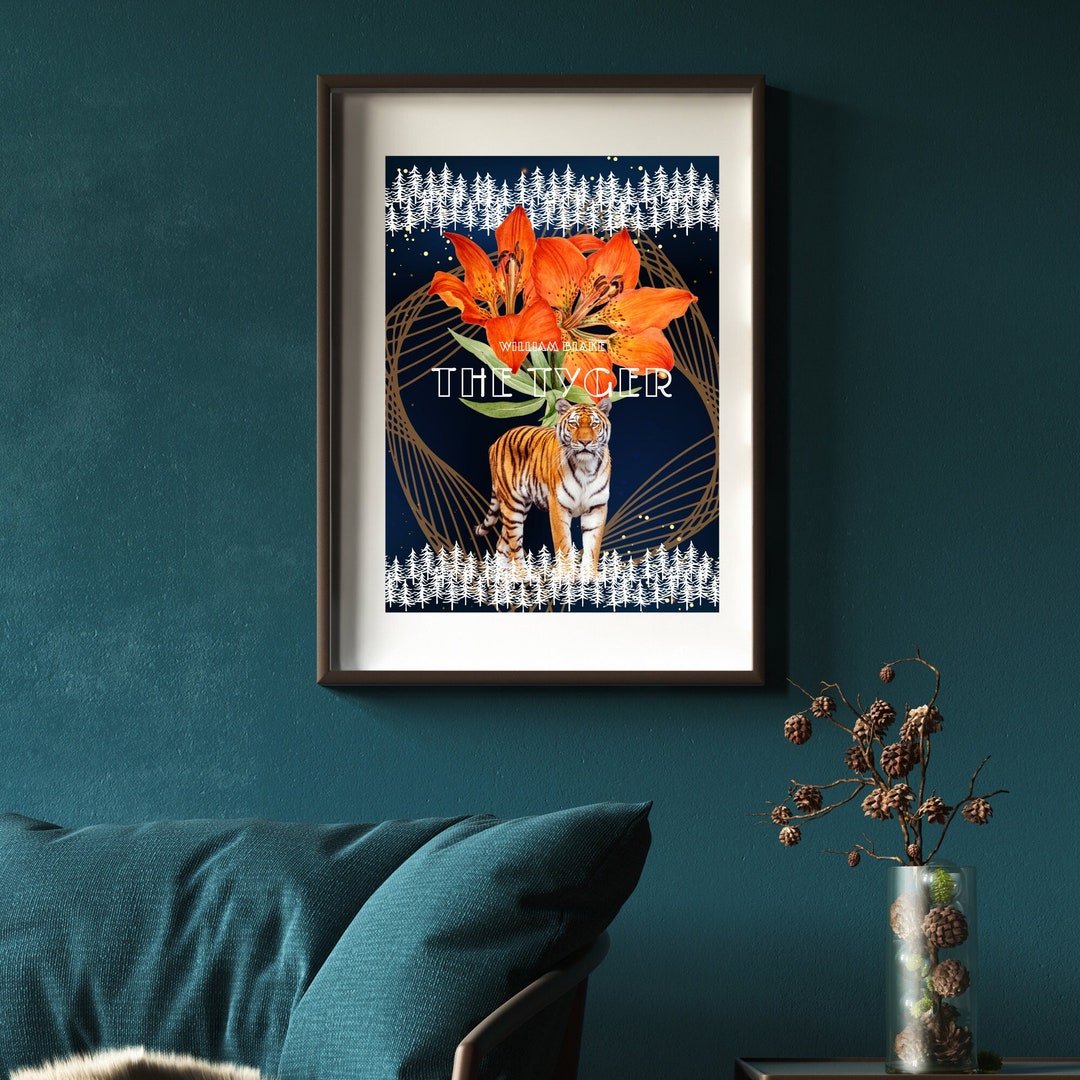 The Tyger Book Poster, Digital Download, Printable Wall Art, Gifts for ...