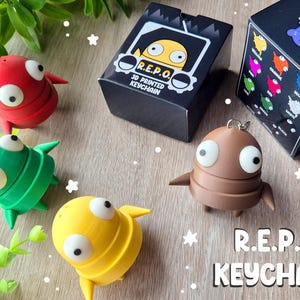 3D Printed REPO Keychain, R.E.P.O. Gamer, Gift, Clicker, Clickies ...