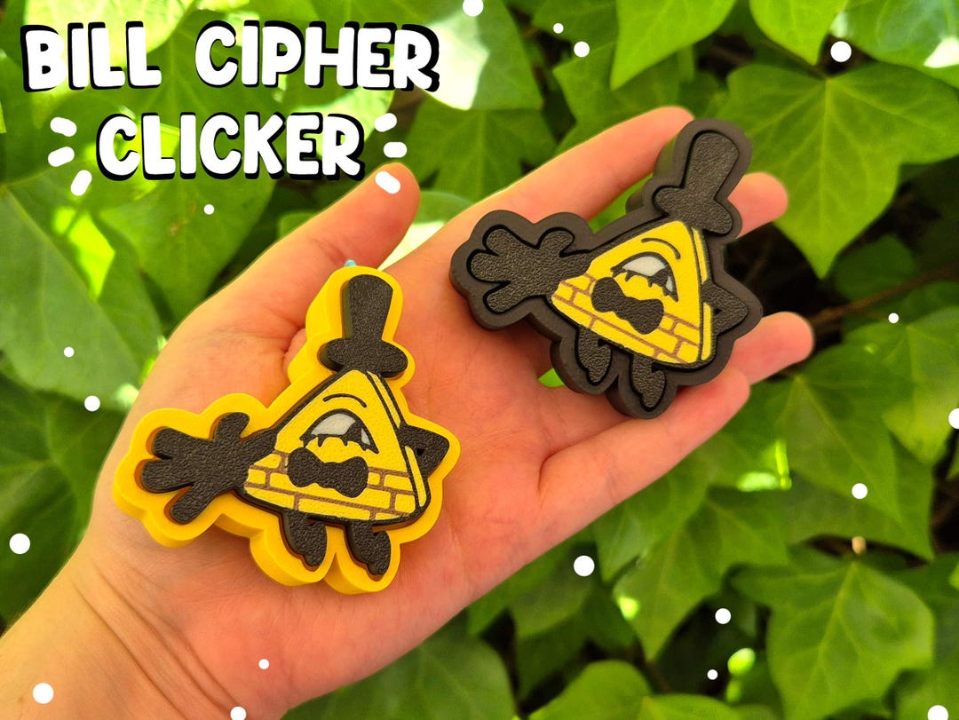 Bill Cipher Clicker Fidget Toy, Anti-stress Keychain, Gravity Falls ...